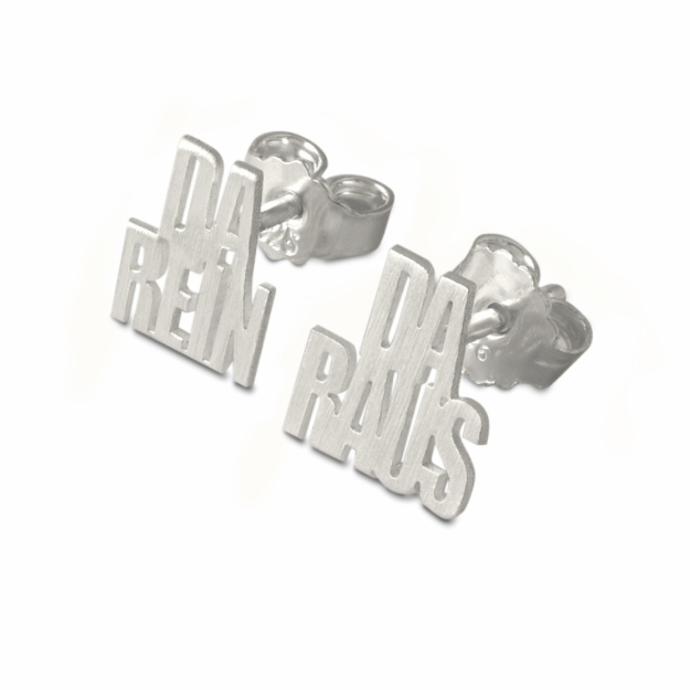 Silberwerk Ohrstecker "Da rein da raus" – 1000undeineart